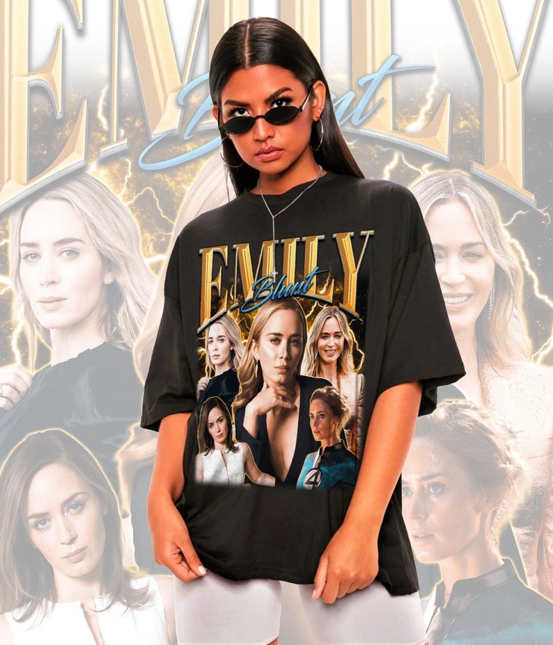 Retro Emily Blunt Shirt -Emily Blunt Tshirt,Emily Blunt T-shirt,Emily ...