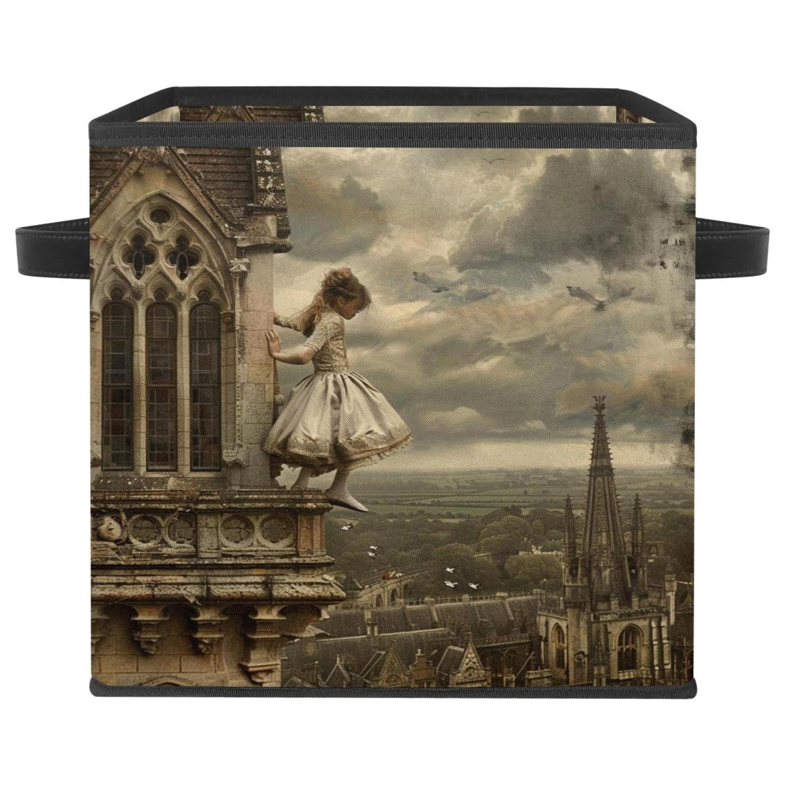 Retro England Girl Storage Bins, Extra Large Closet Storage Cube for ...