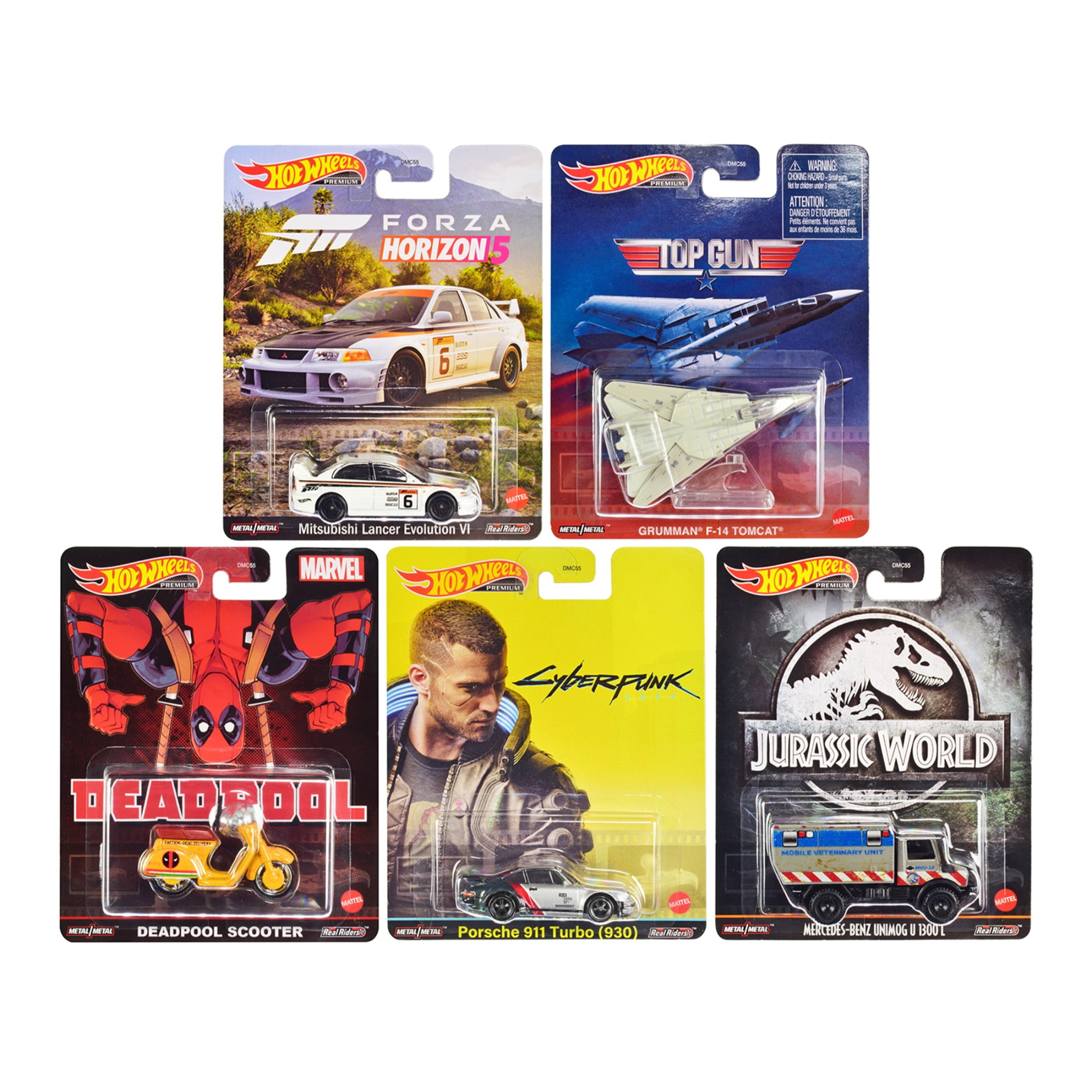 "Retro Entertainment 2022" K Case 5 piece Set Diecast Model Cars by Hot ...