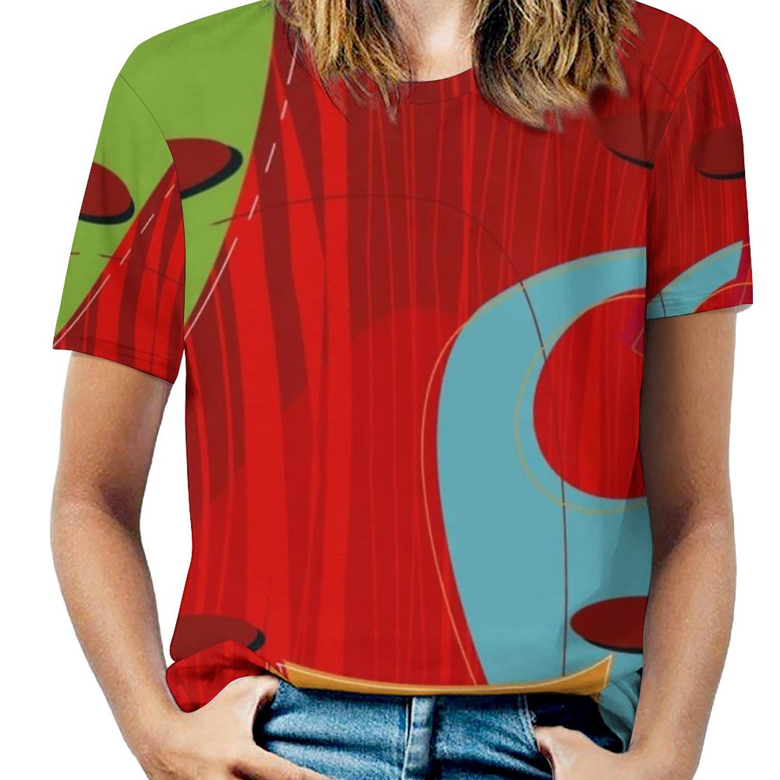 Retro-Era Atomic Inspired 6 New Fashion Zip Off Shoulder Top Short ...