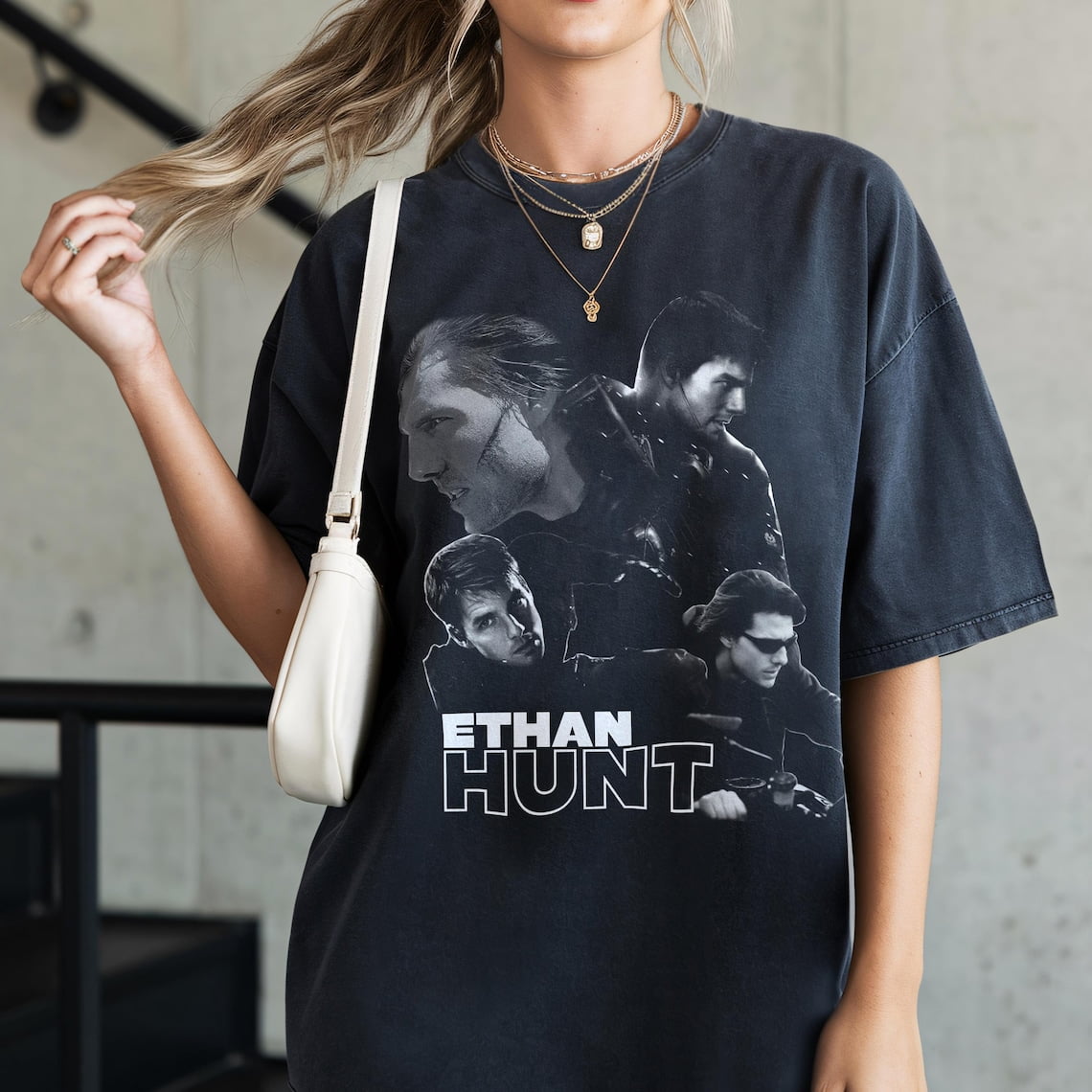 Retro Ethan Hunt T Shirt, Tom Cruise Bootleg T Shirt, Mission Impossible Movie T Shirt, Ethan ...