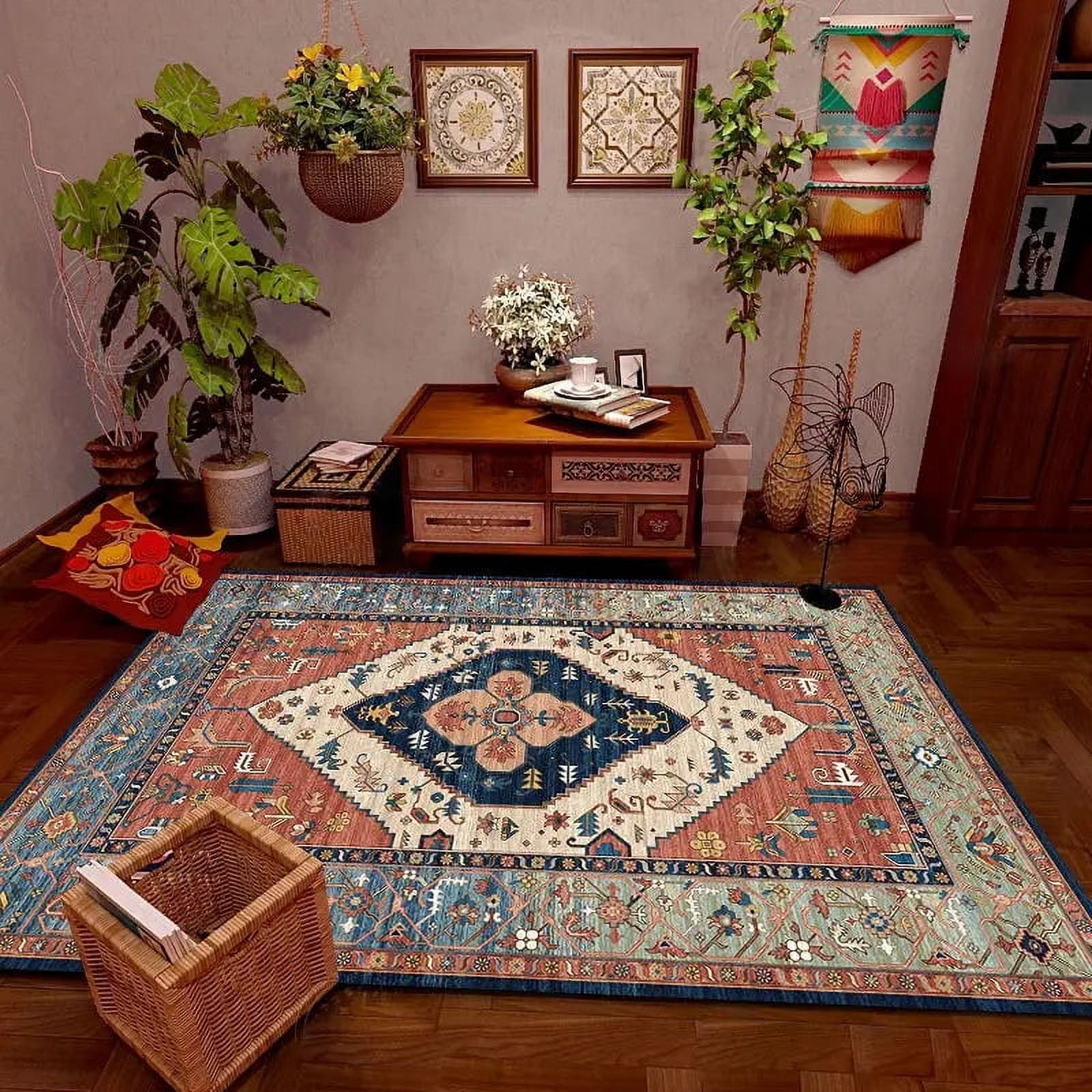 Retro Ethnic Carpets for Living Room Large Area Rugs Home r Hallway ...