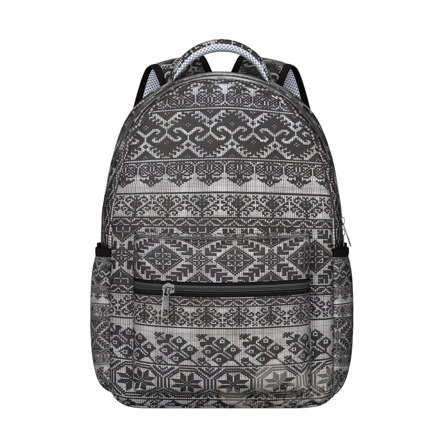 Retro Ethnic Elementary Backpack with Watercolor Prints, Tribal Motifs ...