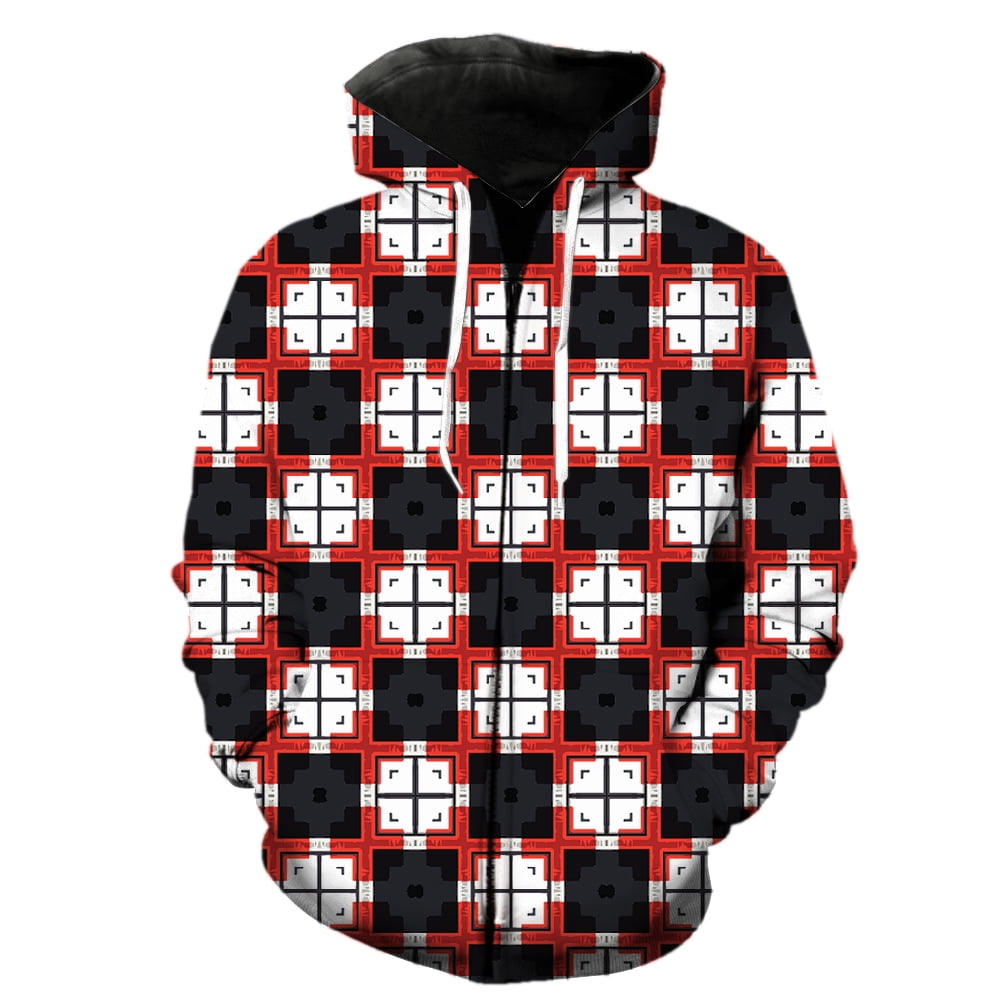 Retro Ethnic Exotic Style Men's Zipper Hoodie Harajuku Hip Hop Fashion ...