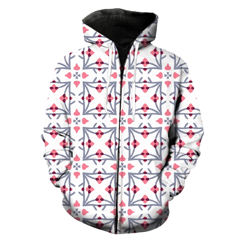 Retro Ethnic Exotic Style Men's Zipper Hoodie Sweatshirts Spring With ...