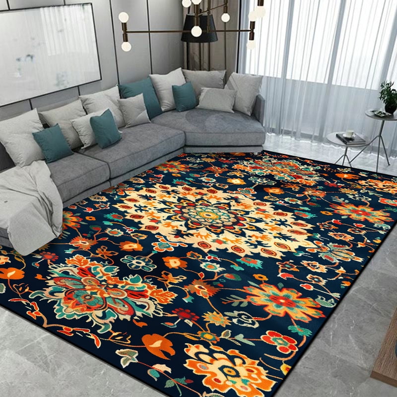 Retro Ethnic Style Carpets for Living Room Persia Bedroom ration Rug ...