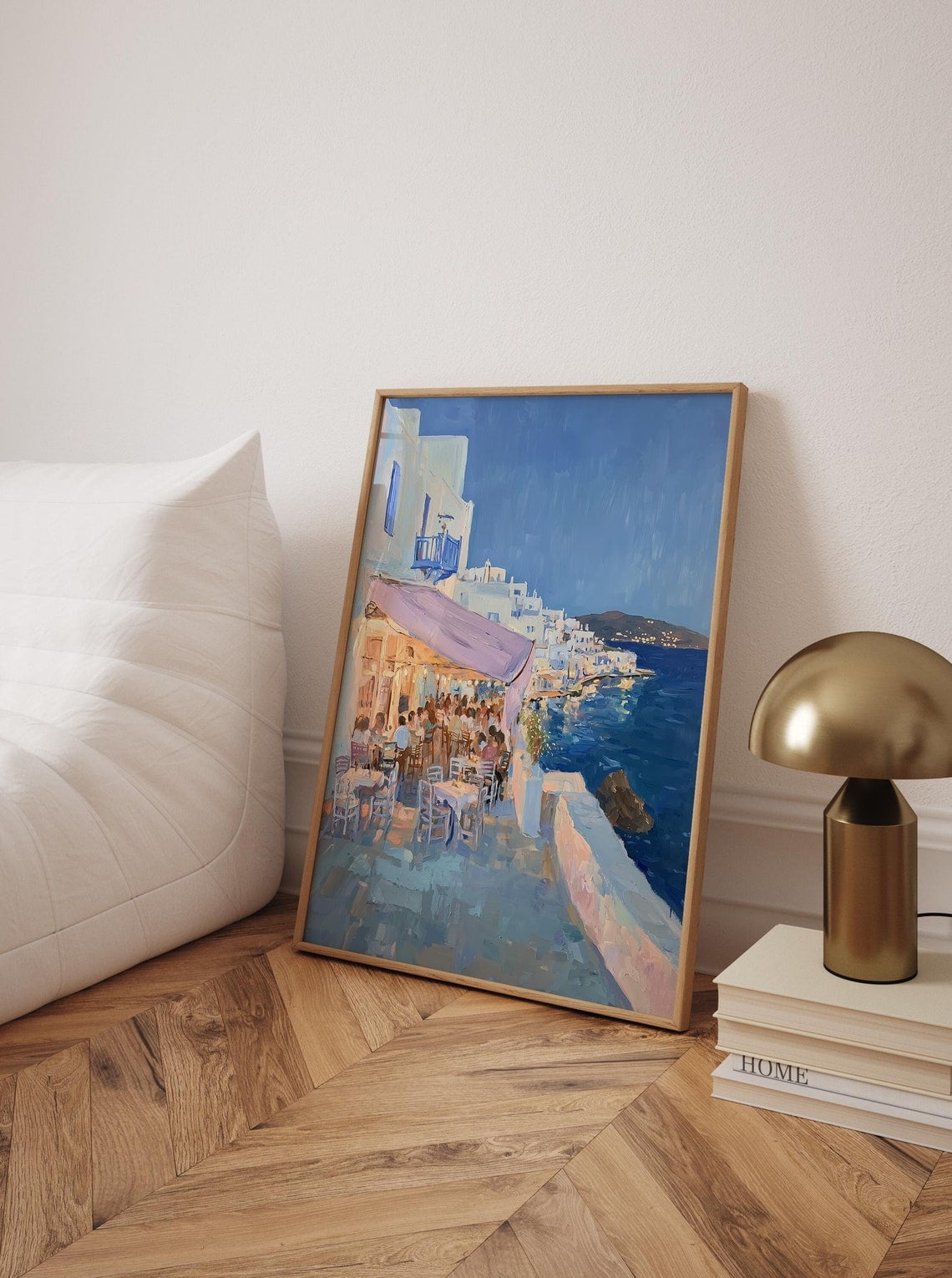 Retro European Poster, Greece Pastel Pink Aesthetic Wall Art, Vintage ...