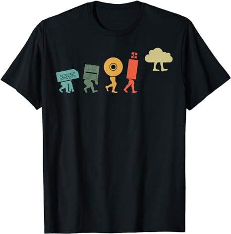 Retro Evolution Of Cloud Computing - Cloud Developer T-Shirt - Walmart.com