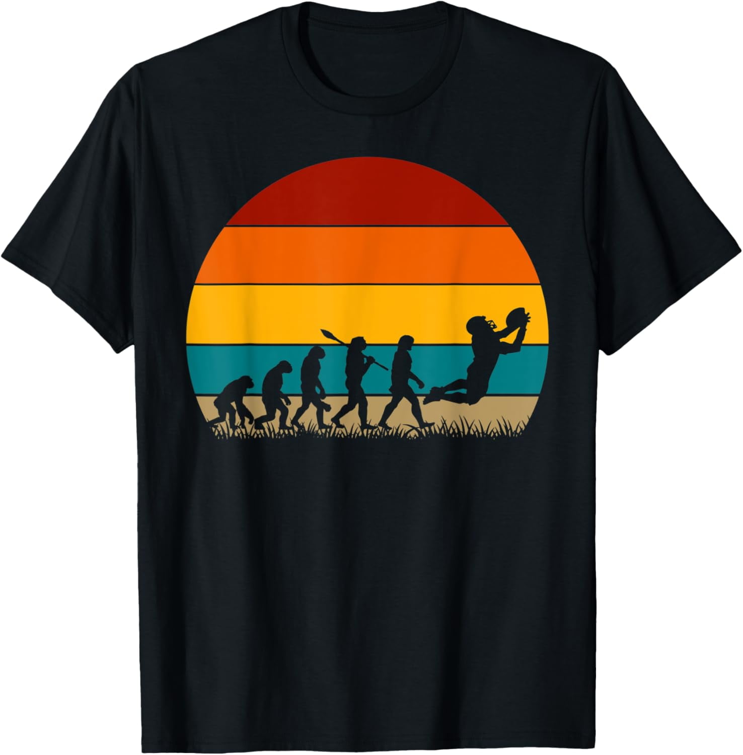 Retro Evolution of Football - Football Evolution T-Shirt men and women ...