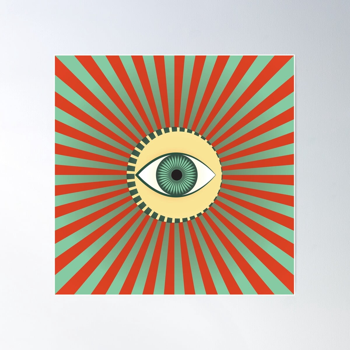 Retro Eye Poster Wall Art, Modern Wall Decor For Living Room Bedroom ...