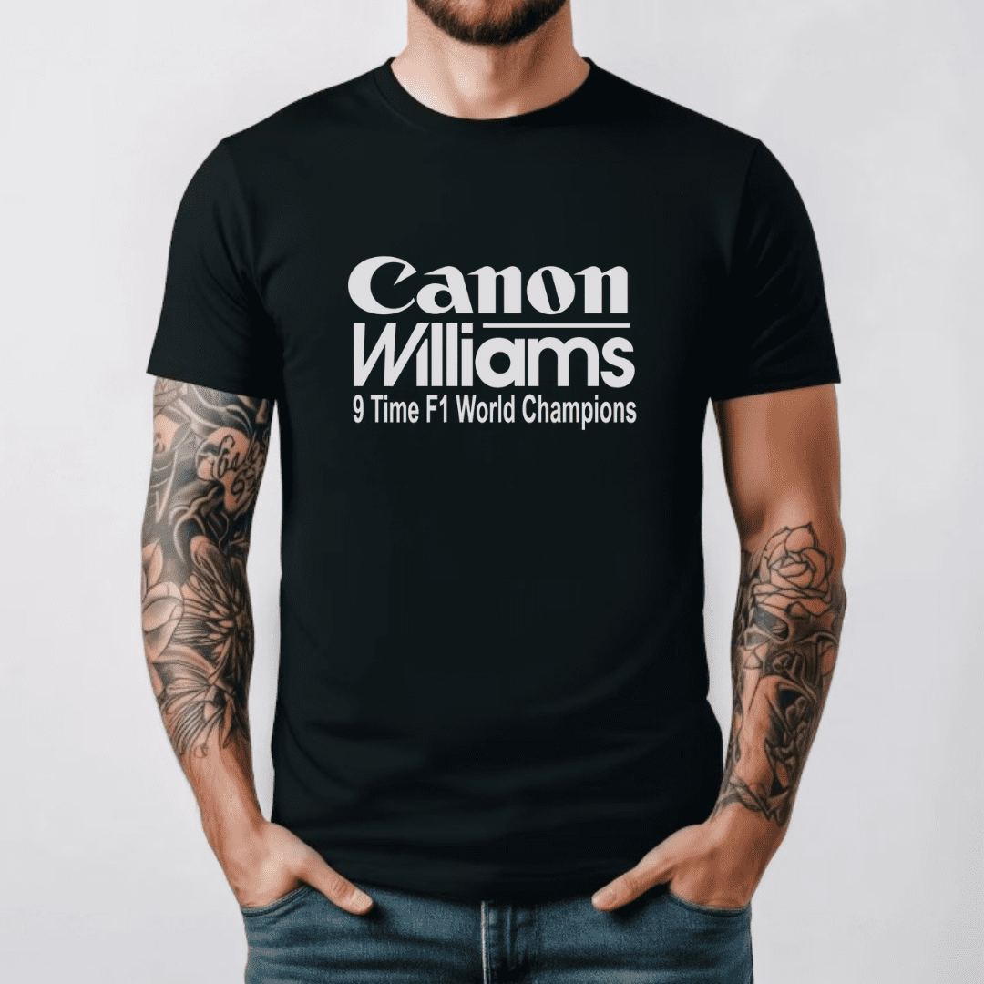 Retro F1 Sponsorship-Inspired Racing Team Graphic Tee - Walmart.com