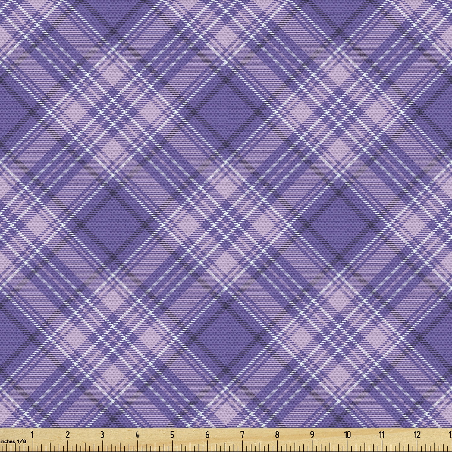 Ambesonne Retro Fabric by the Yard Upholstery, Squares from Vectorel ...