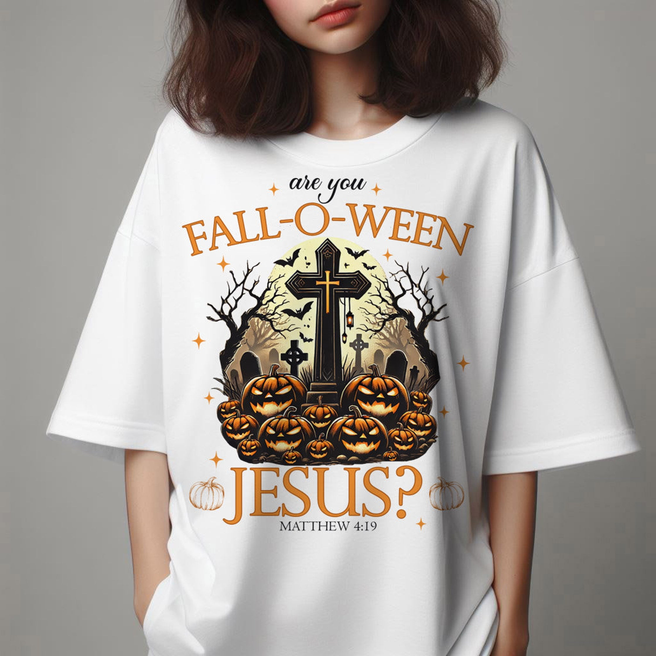 Retro Fall Religious Shirt, Are You Fall-O-Ween Jesus Shirt, Womens ...