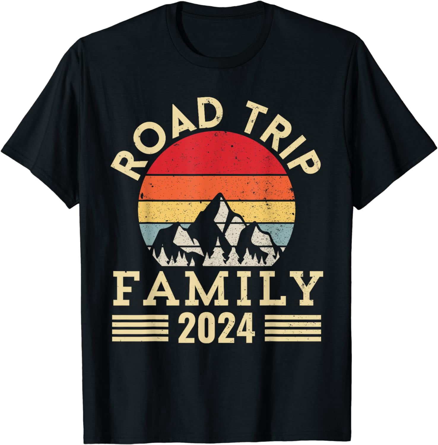 Retro Family Road Trip 2024 Reunion Vacation Matching Travel T-Shirt ...