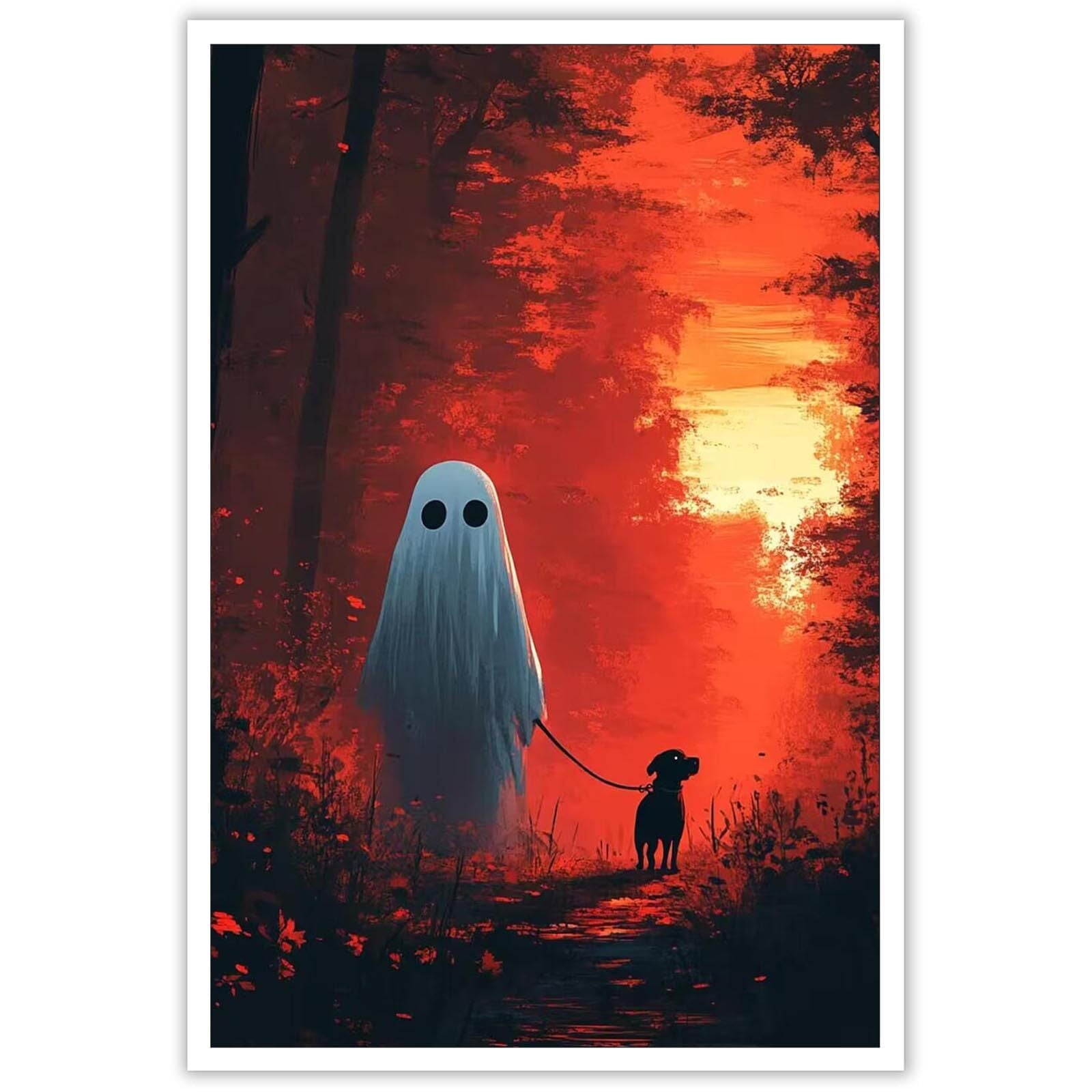 Retro Fantasy Ghost Posters Funny Gothic Dark Academia Aesthetic Wall ...