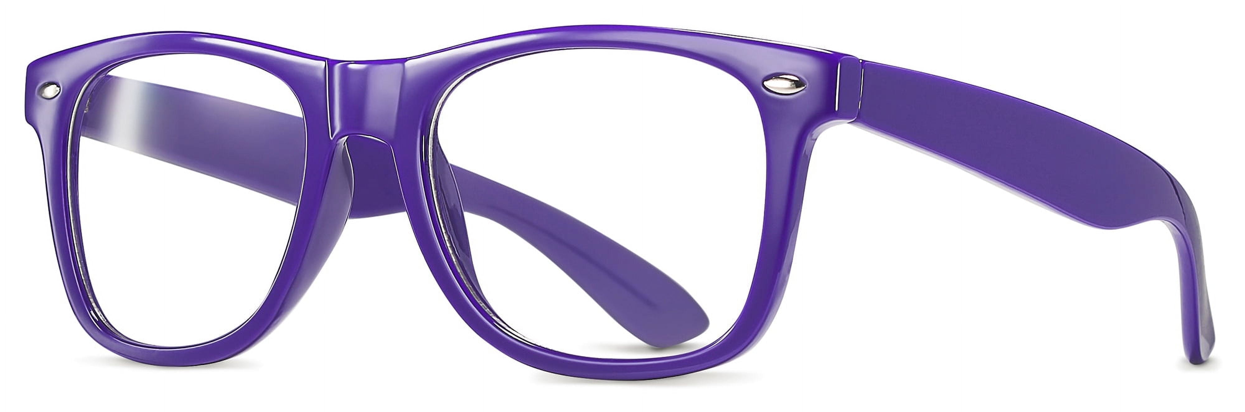 Clear Lens Non-Prescription Retro Nerd Glasses for Men Women Costume ...