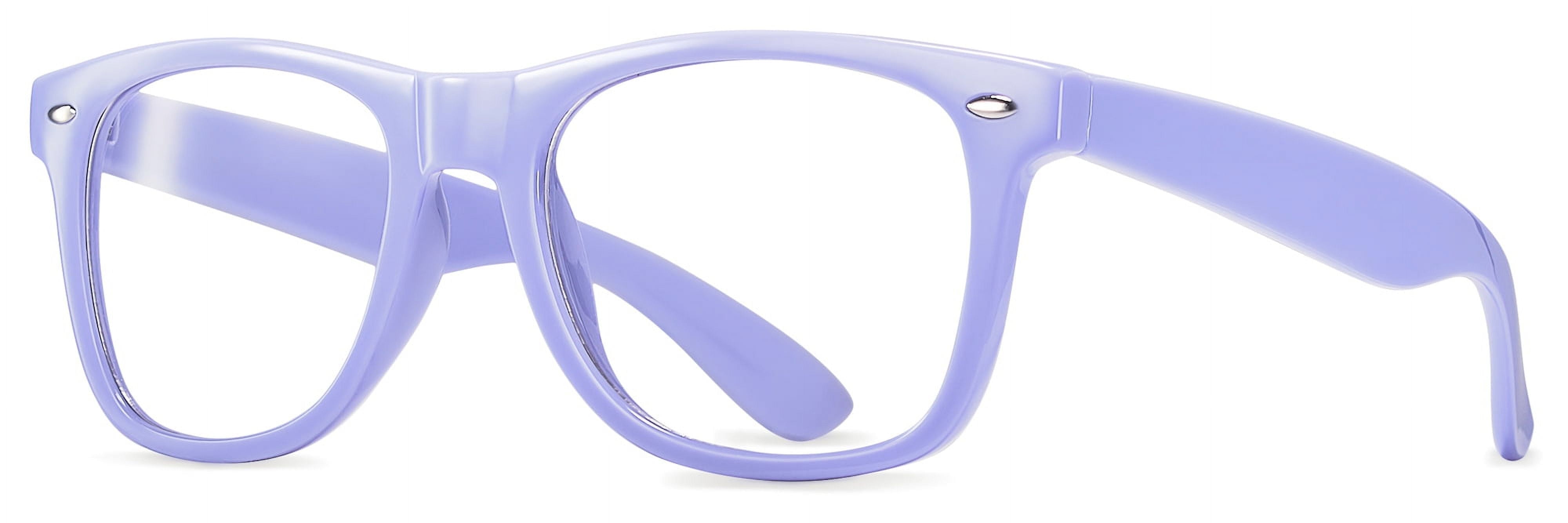 Clear Lens Non-Prescription Retro Nerd Glasses for Men Women Costume ...