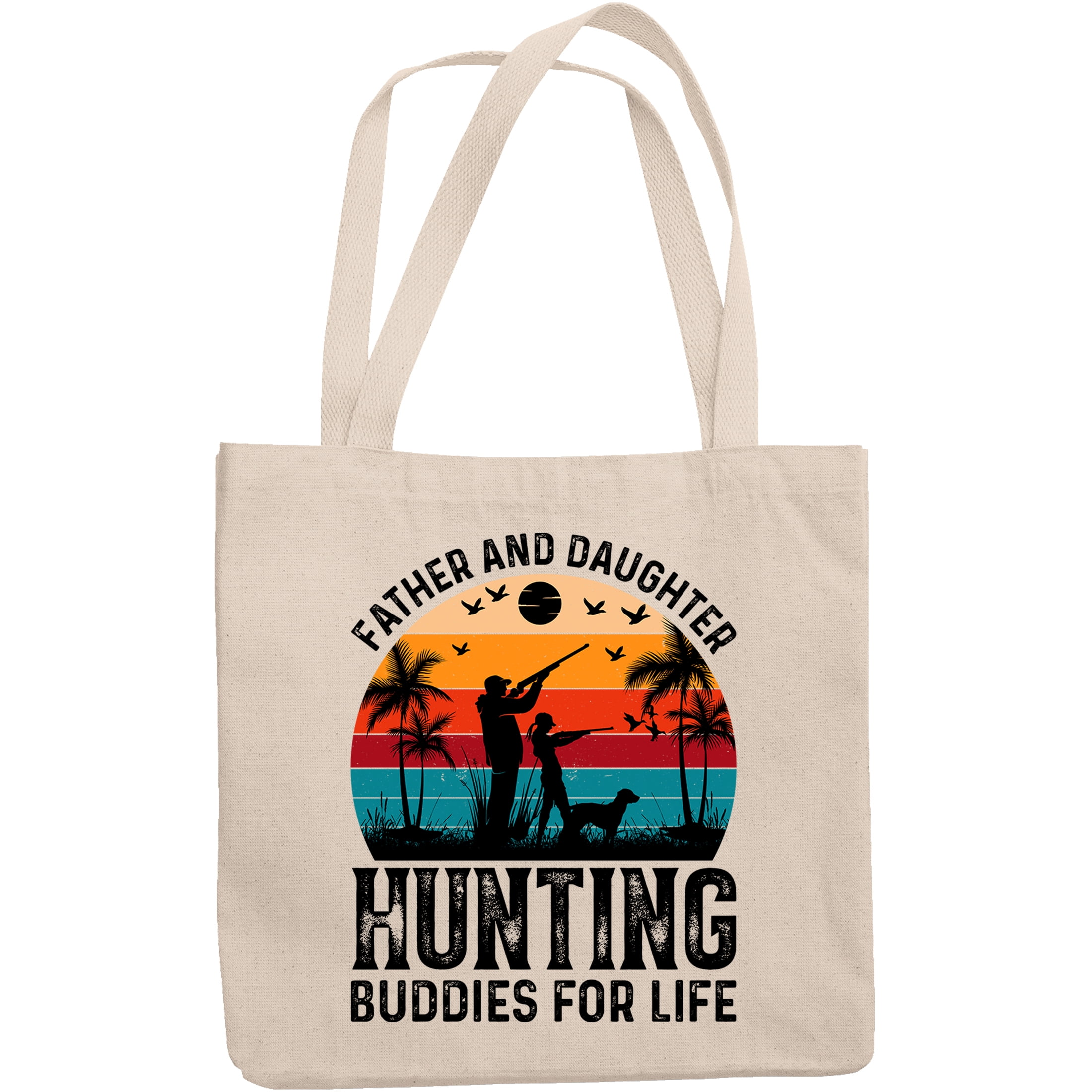 Retro Father and Daughter, Hunting Buddies for Life, Hunter Father's ...