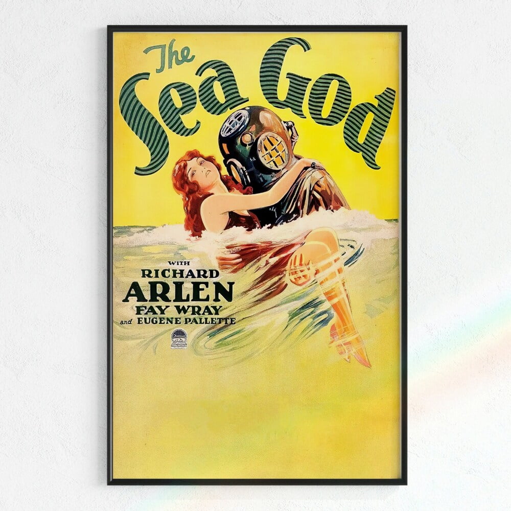 Retro Fay Ray Movie Poster, "God Of The Sea", , Old Hollywood Aesthetic, Old Hollywood Posters ...