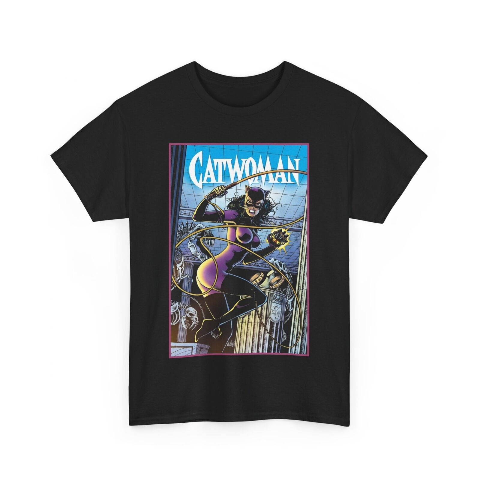 Retro Feline Villain Shirt Vintage Comic Book 90s Art Graphic - Walmart.com