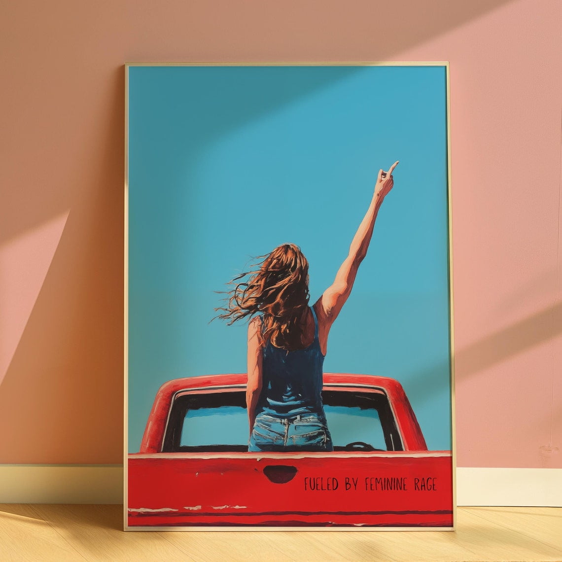 Retro Feminist Wall Art Empowerment Poster Inspirational Print For ...