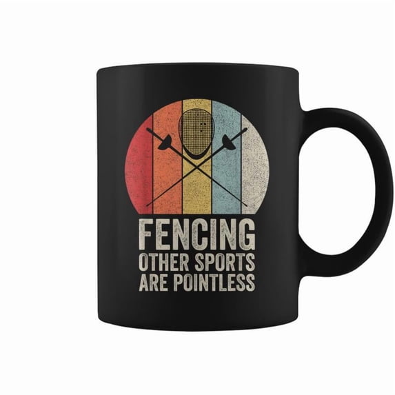 Retro Fencing For Fencer Fencing Coffee Mugs - Walmart.com