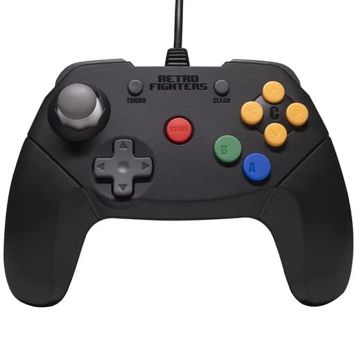 Retro Fighters Brawler64 Wired Gamepad (Black) - Walmart.com