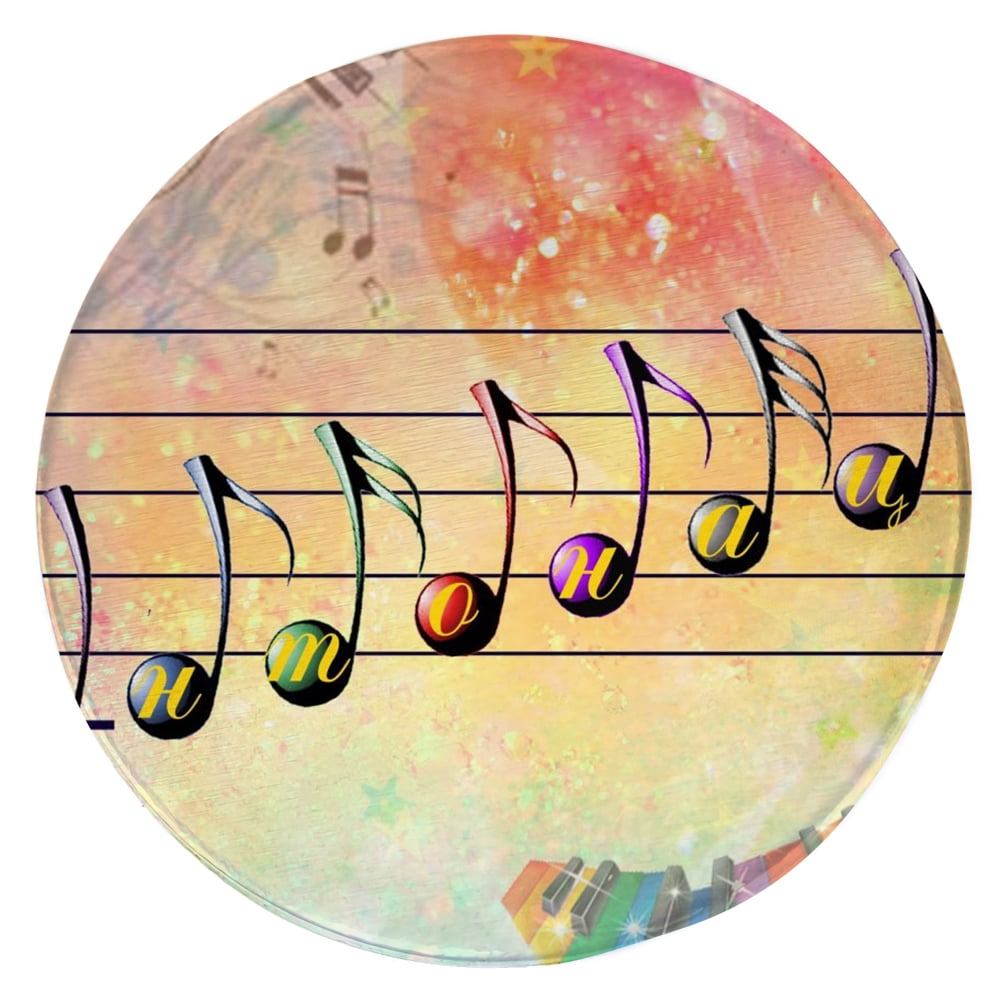 Retro Flannel Carpet Musical Score 3D Print Dirt-resistant Rugs for ...