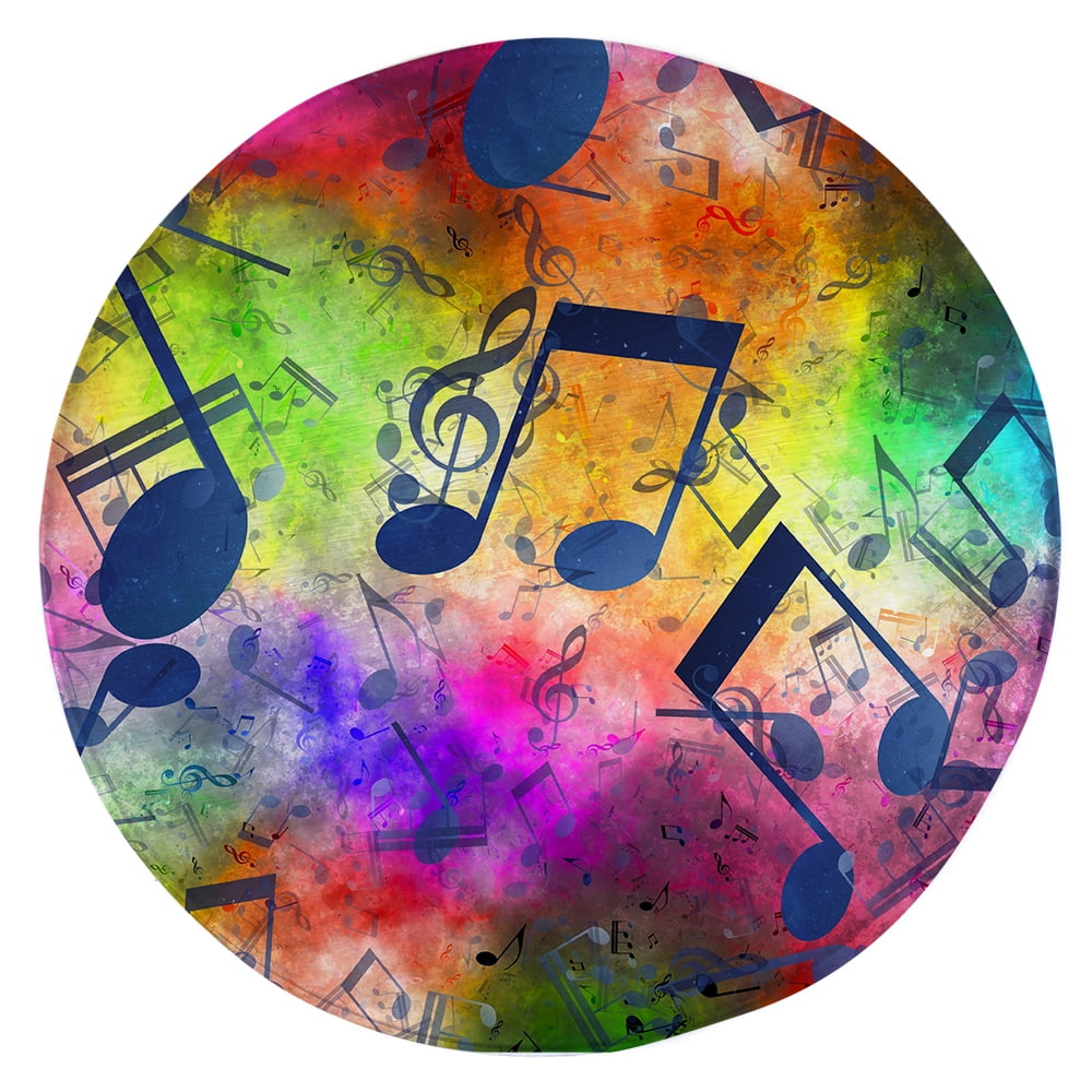 Retro Flannel Carpet Musical Score 3D Print Dirt-resistant Rugs for ...