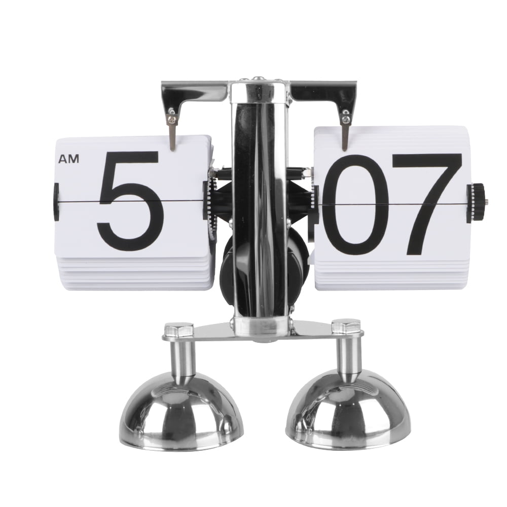 Retro Flip Clock Digital Clock Auto Flip Home Decors Flip Internal Gear ...