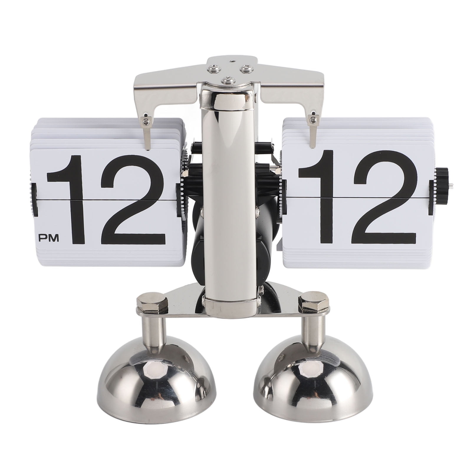 Retro Flip Clock, Stylish 304 Stainless Steel PVC Desk Design, Easy Time Adjustment - Walmart.com