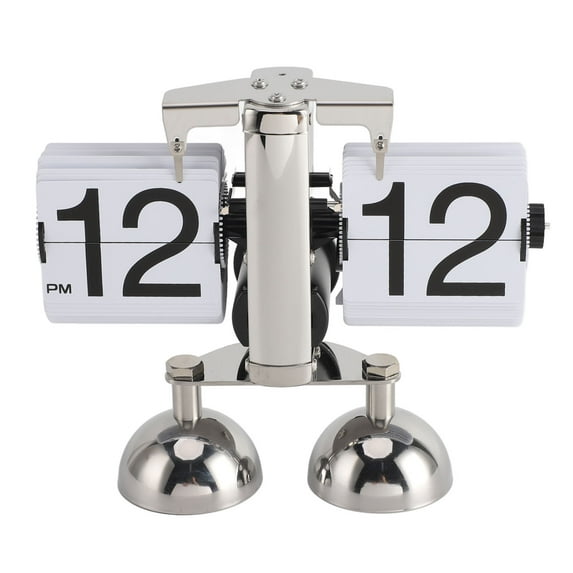 Retro Flip Clock, Stylish 304 Stainless Steel PVC Desk Design, Easy ...