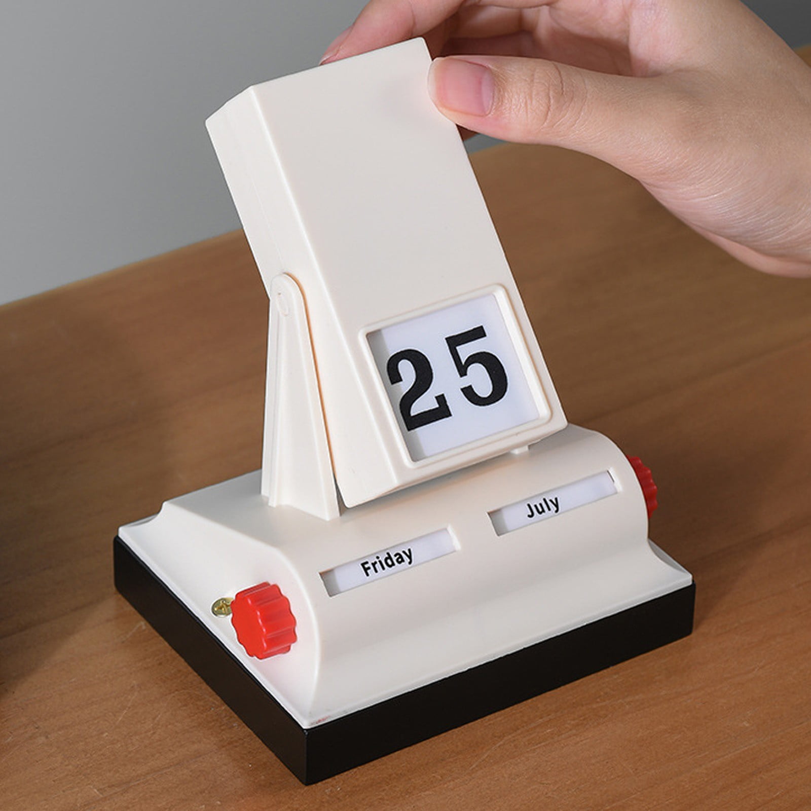 Retro Flip Perpetual Calendar, Rotating Calendar With Month & Week Date ...