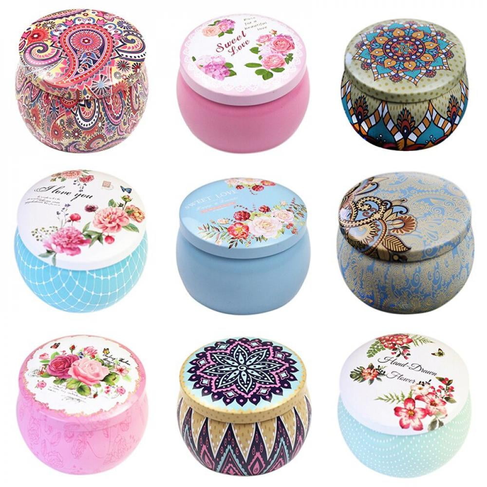 Retro Floral Iron Storage Boxes Wedding Candy Packing Box Party Favors ...