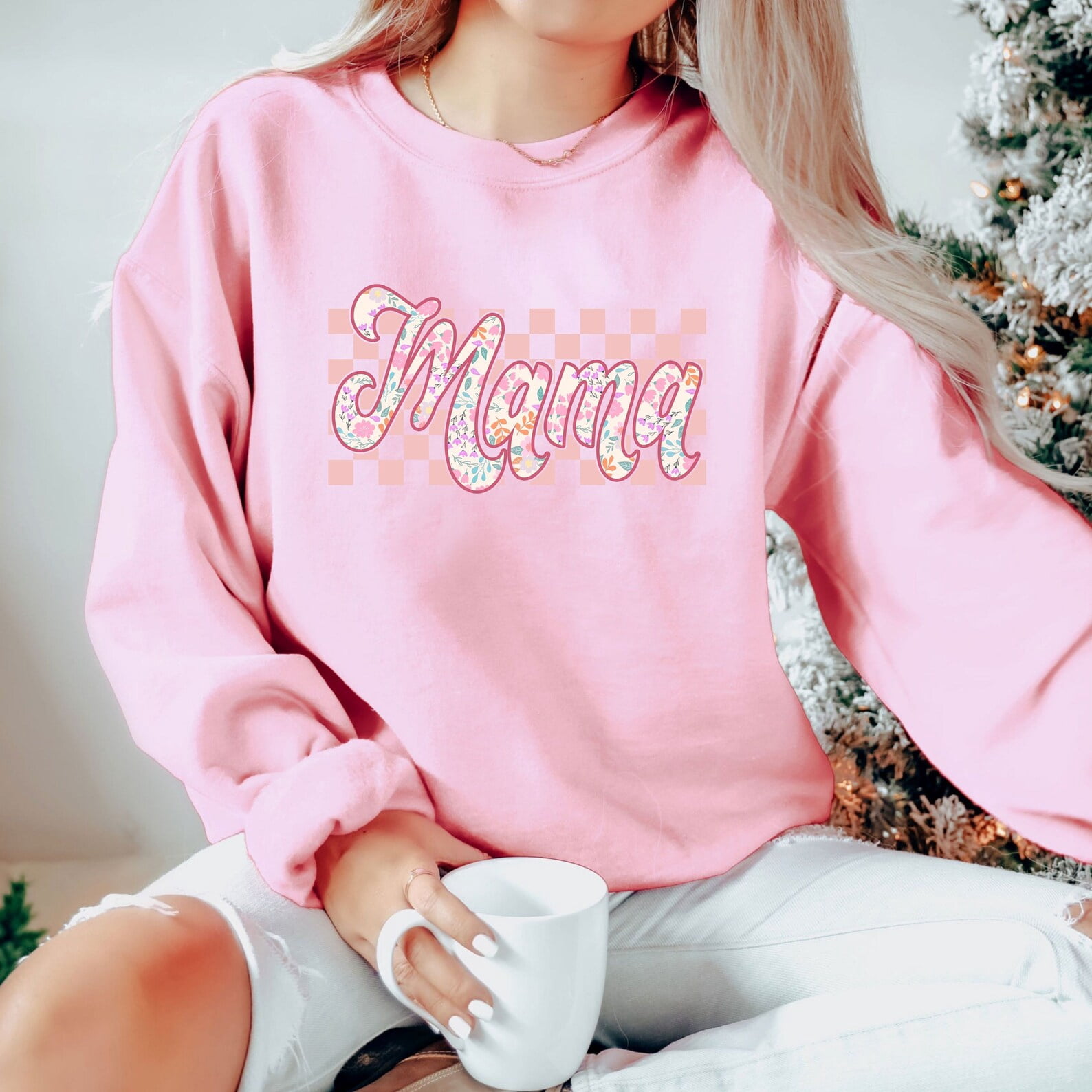 Retro Floral Mama Sweatshirt, Vintage Mom Sweater, Mother’s Day Gift ...