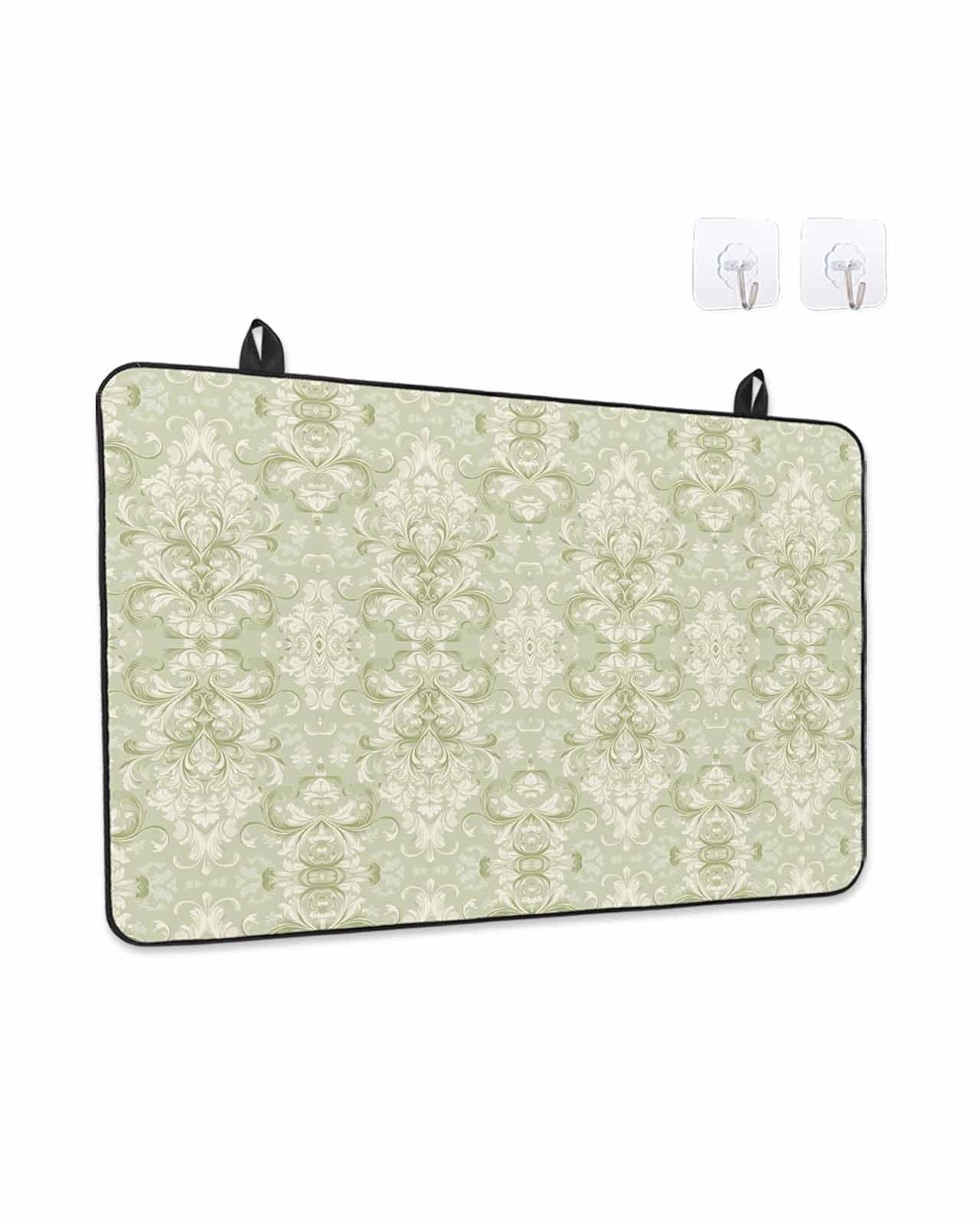 Retro Floral Stove Top Covers for Electric Stove, Kitchen Glass Ceramic ...