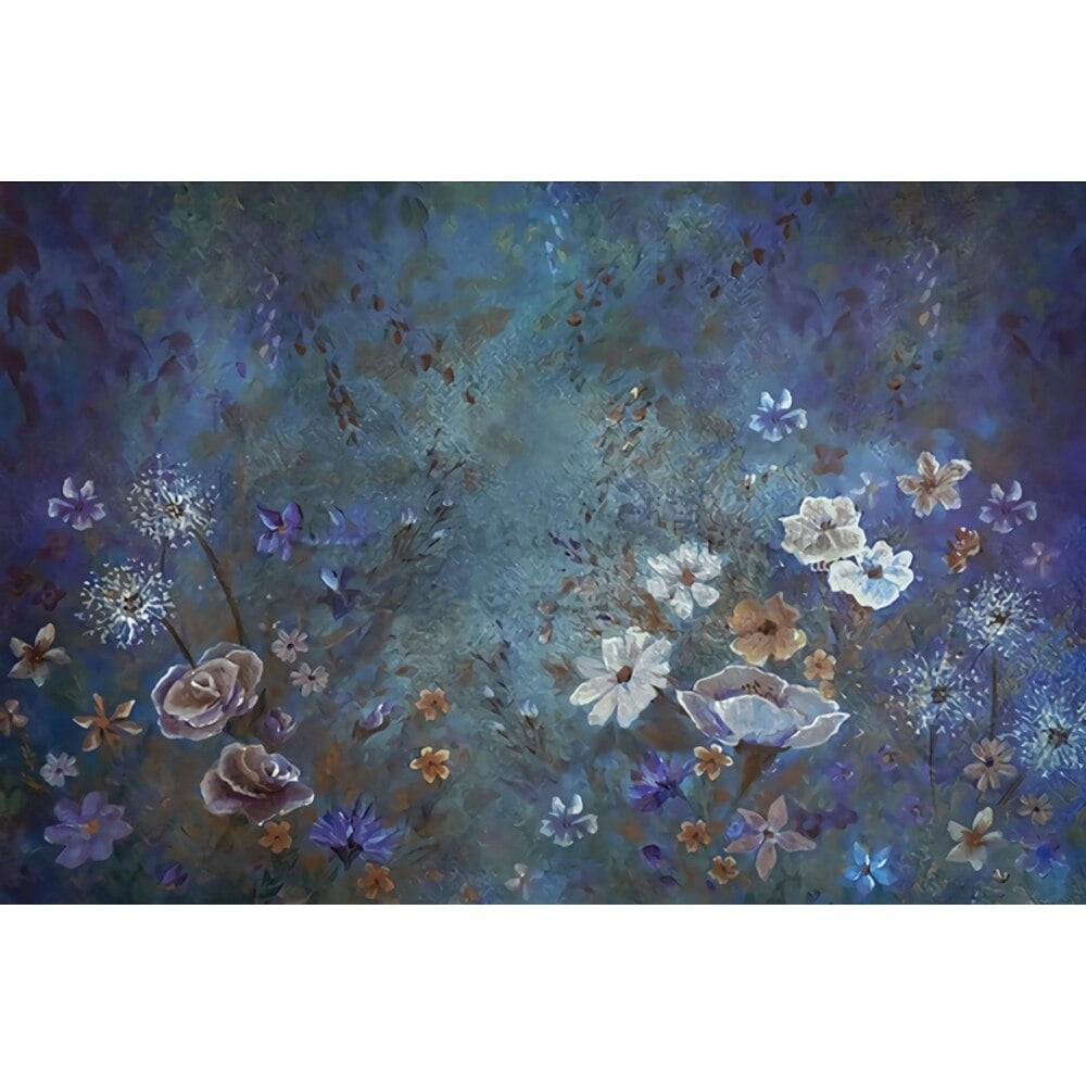 Retro Flower Backdrops Baby Shower Newborn Portrait Photozone Banner ...