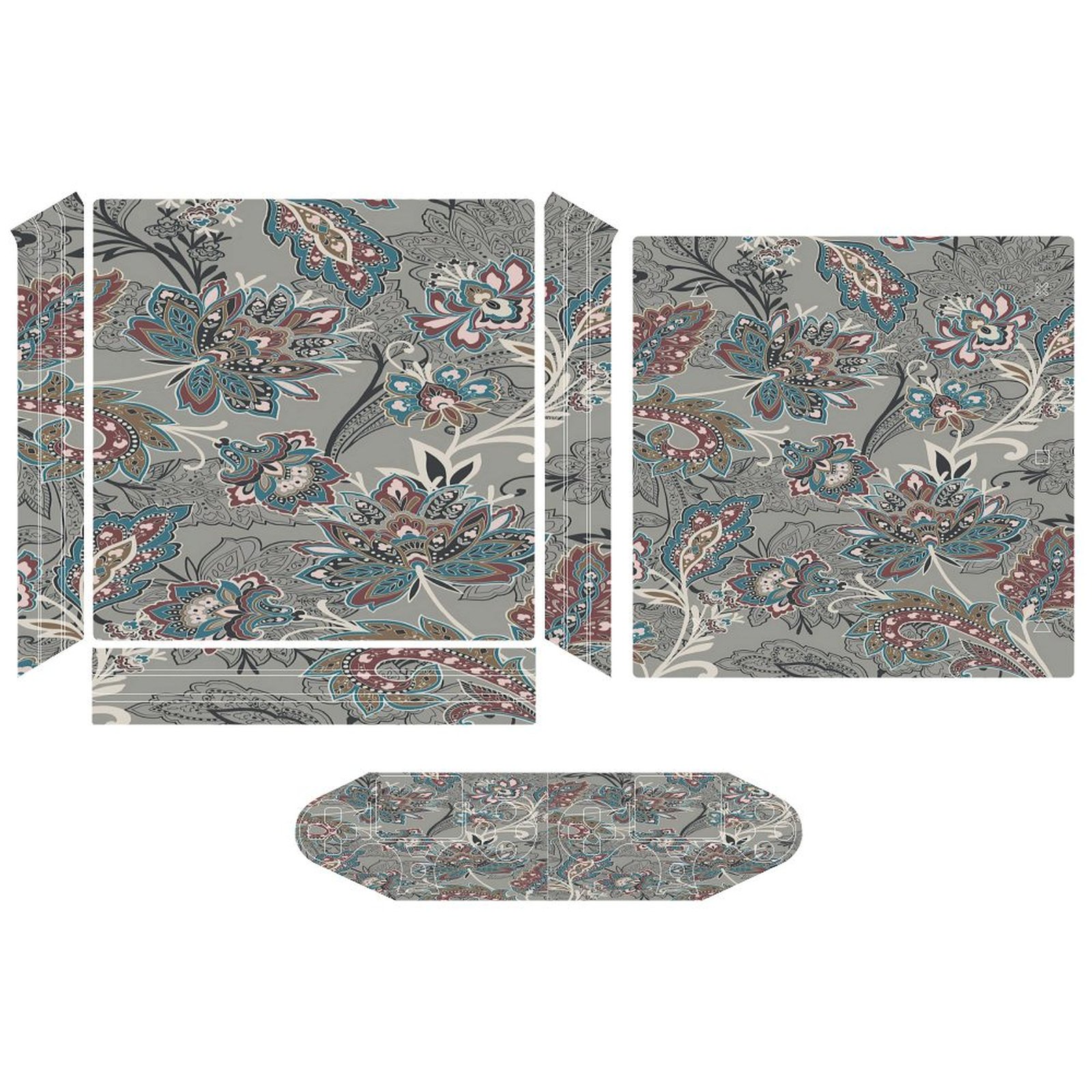 Retro Flower PS4 Pro/PS4 Slim Skin Sticker For Console And Controller ...