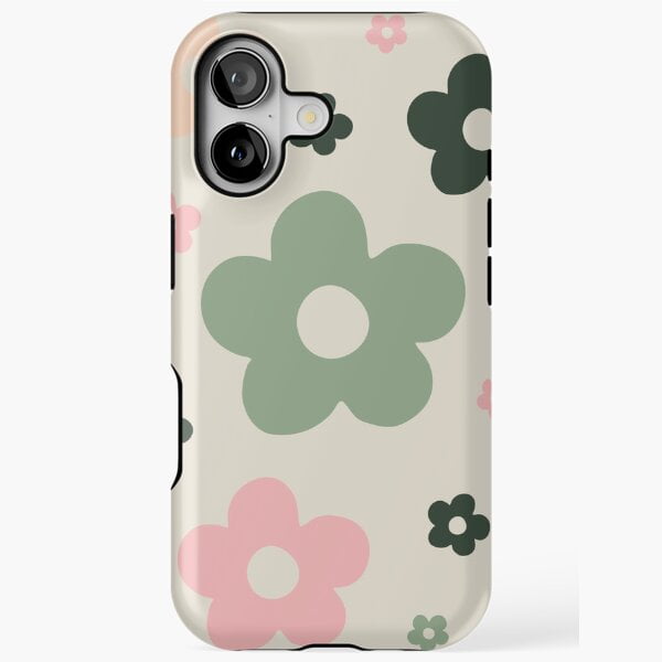 Retro Flowers Groovy 70s Vintage Floral Pattern Case for iPhone 17 to ...