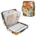 Retro Flowers Leaves Accordion File Organizer Expanding File Folder 3 ...