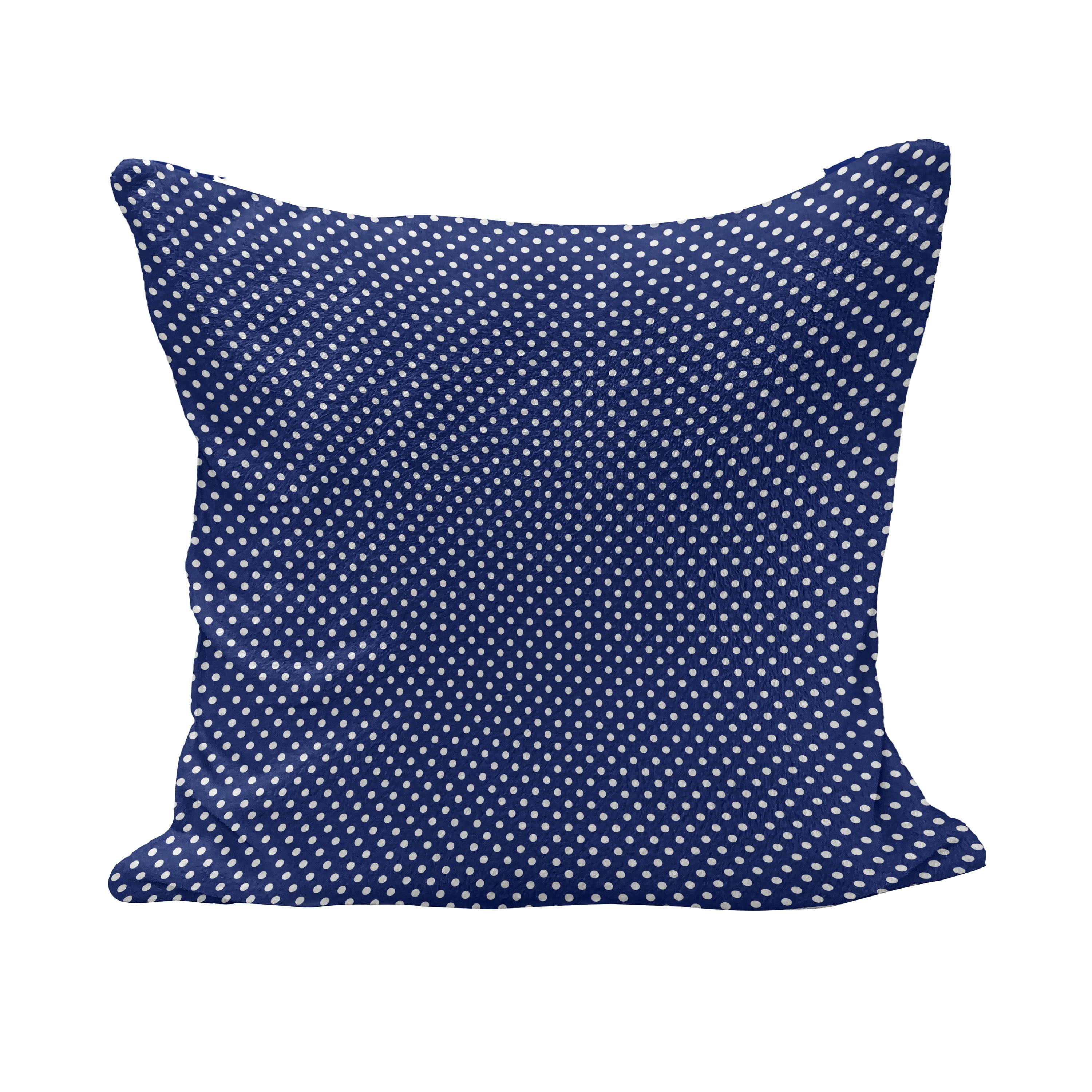 Retro Fluffy Throw Pillow Cushion Cover, Pattern Polka Dots on a Sailor ...