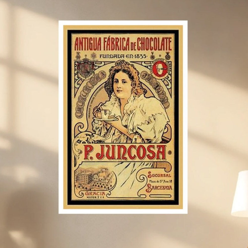 Retro Food And Drink Chocolate Advertising Poster, Old Chocolate ...