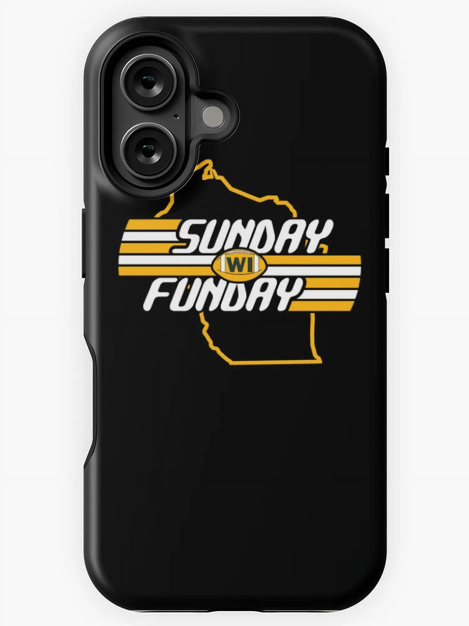 Retro Football Fan Wisconsin State Inspired Fun Graphic iPhone Case for ...