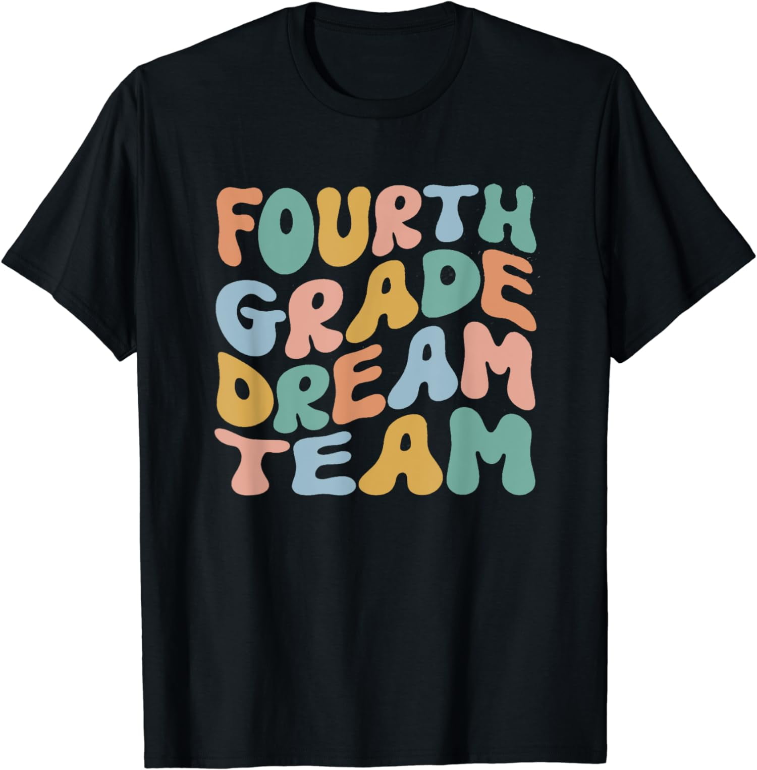 Retro Fourth Grade Dream Team 4th Grade Tee Teaching Team T-Shirt ...