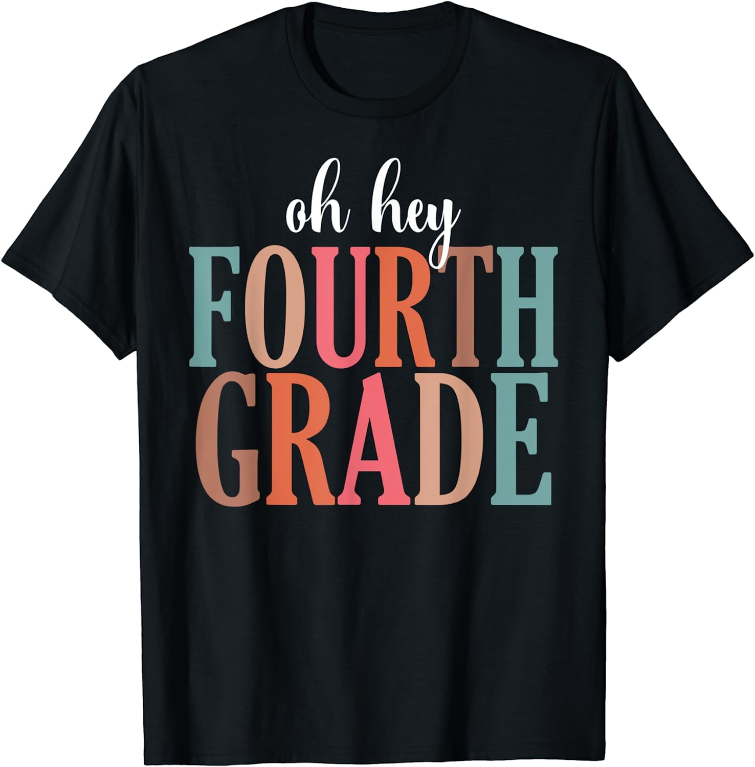 Retro Fourth Grade Teacher For 4th Grade First Day Of School T-Shirt ...