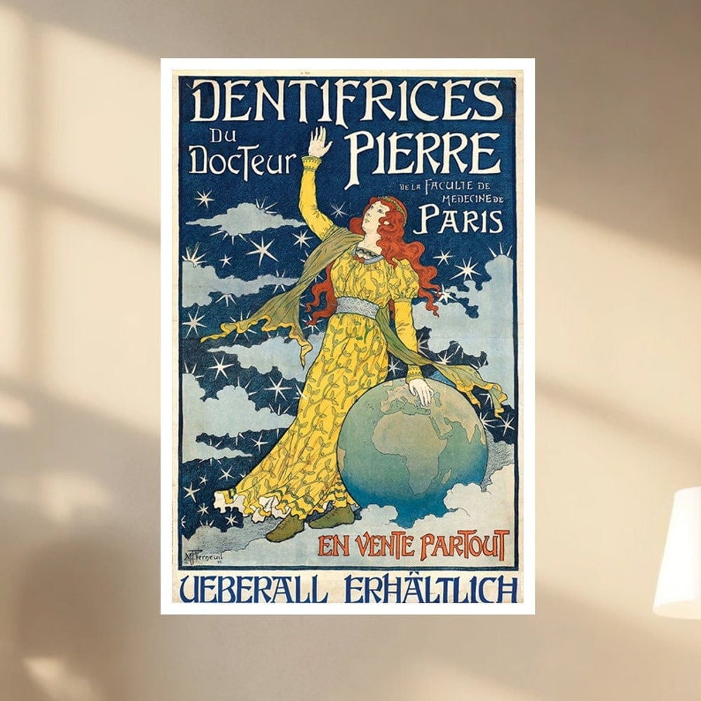 Retro France Ads Artwork Poster Collection Docteur Pierre Vintage Print ...