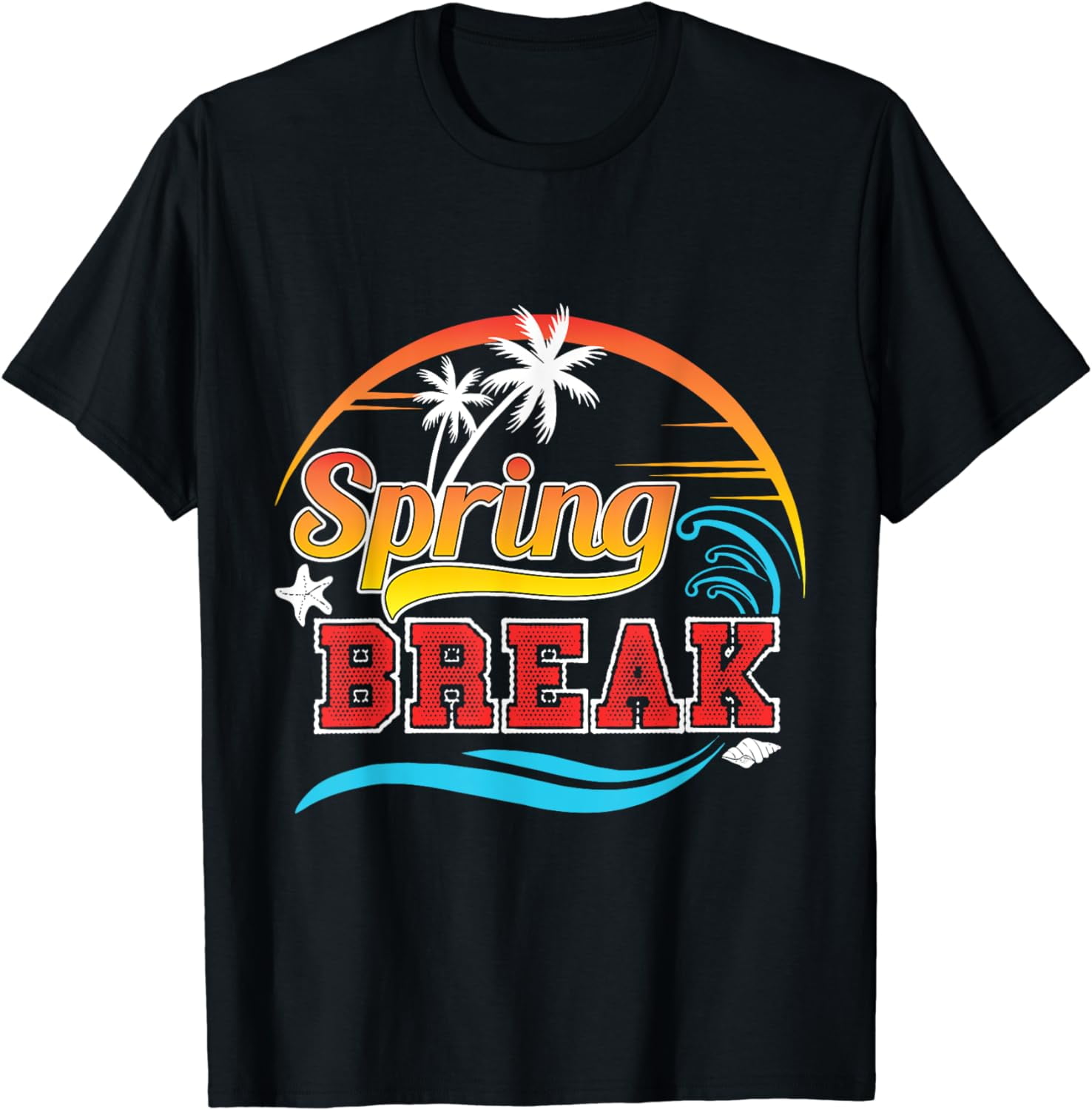Retro Fun Spring Break Men Women College Students Vacay T-Shirt ...