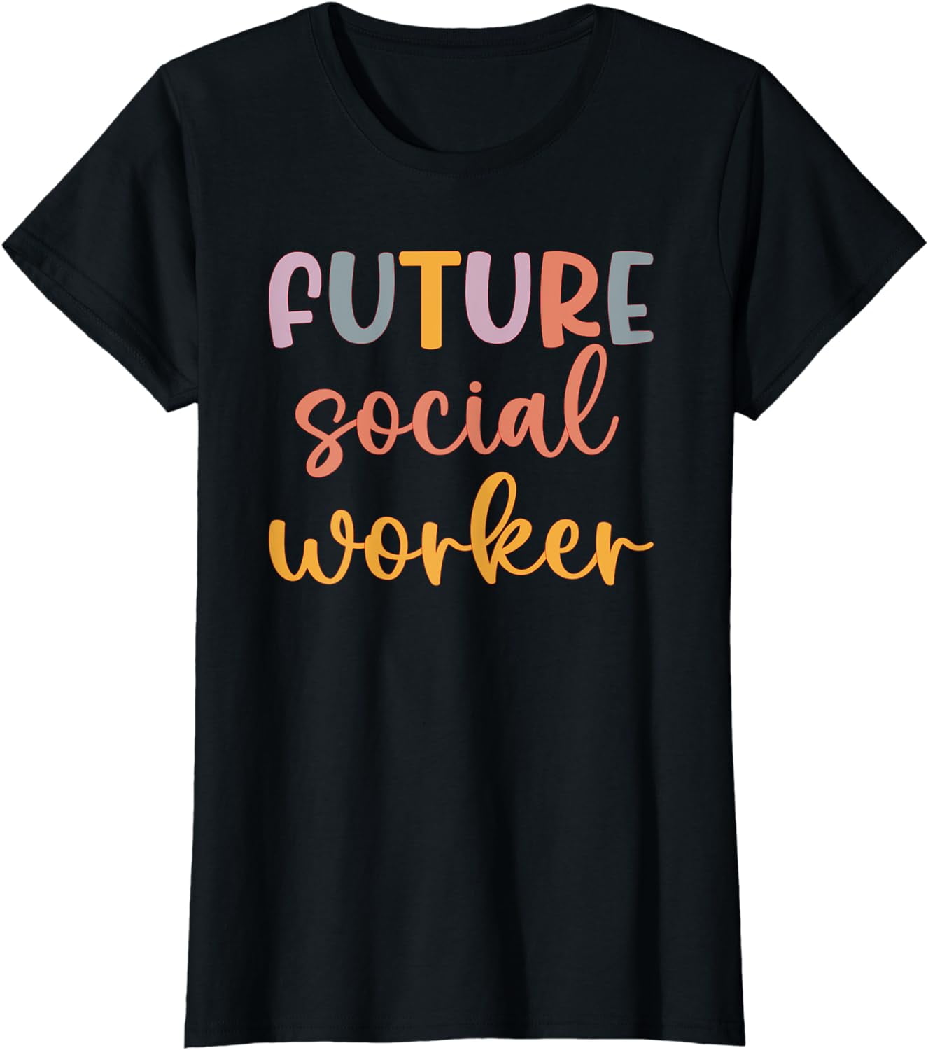 Retro Future Social Worker Grad Women men Student T-Shirt - Walmart.com