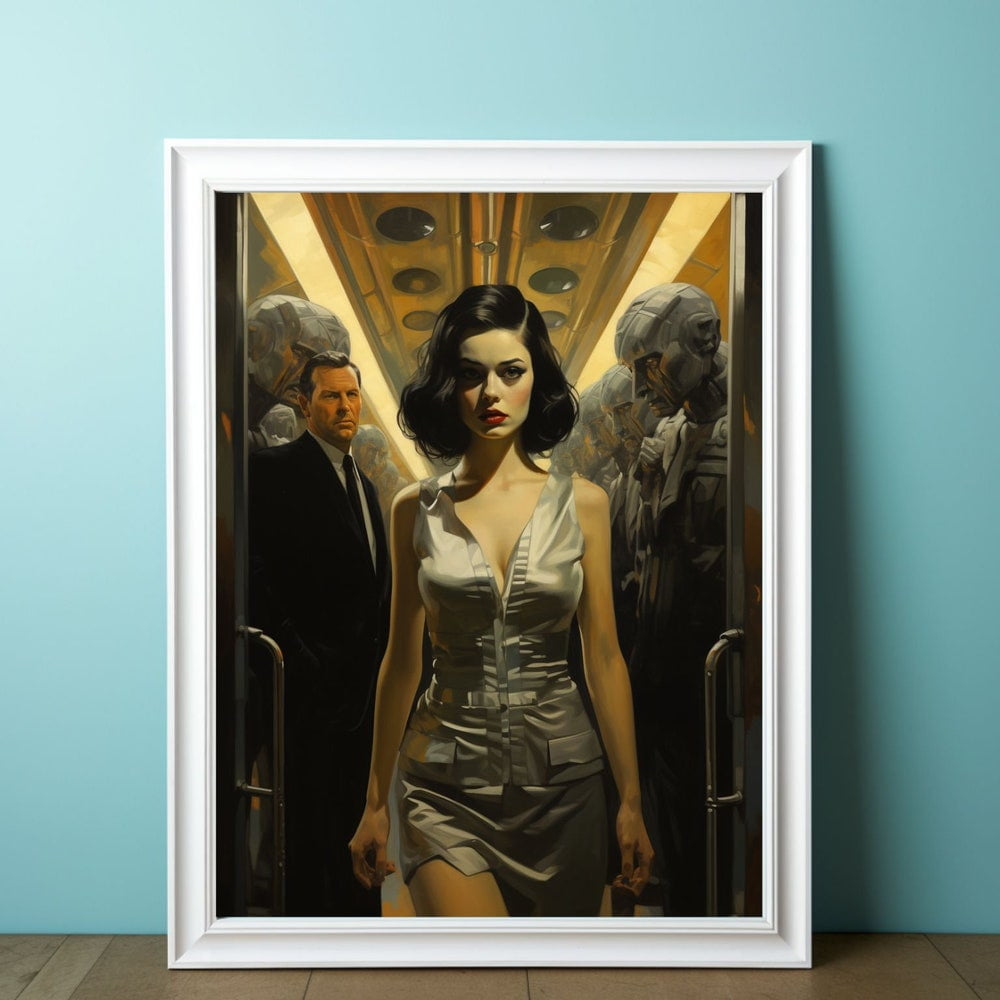 Retro Futurism Art - Pulp Art | Retro Sci Fi Art | Trippy Wall Art ...