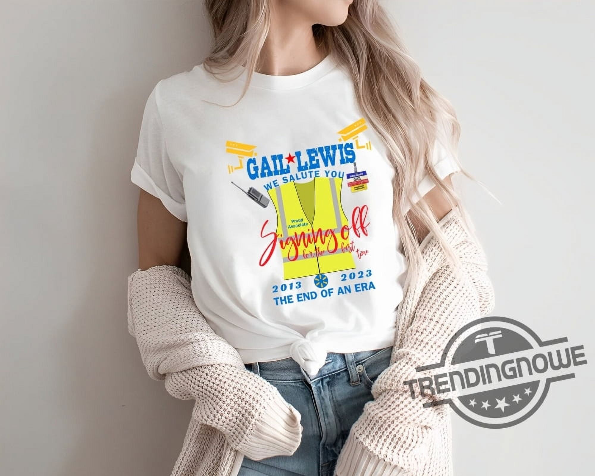 Retro Gail Lewis Shirt Gail Lewis We Salute You The End Of An Era Shirt ...